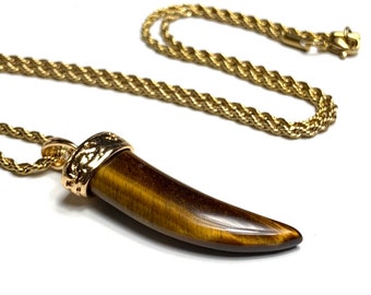 Tiger Tooth Necklace | Etsy