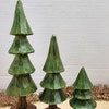 Modern Solid Wood Christmas Tree With Fairy Lights - Etsy