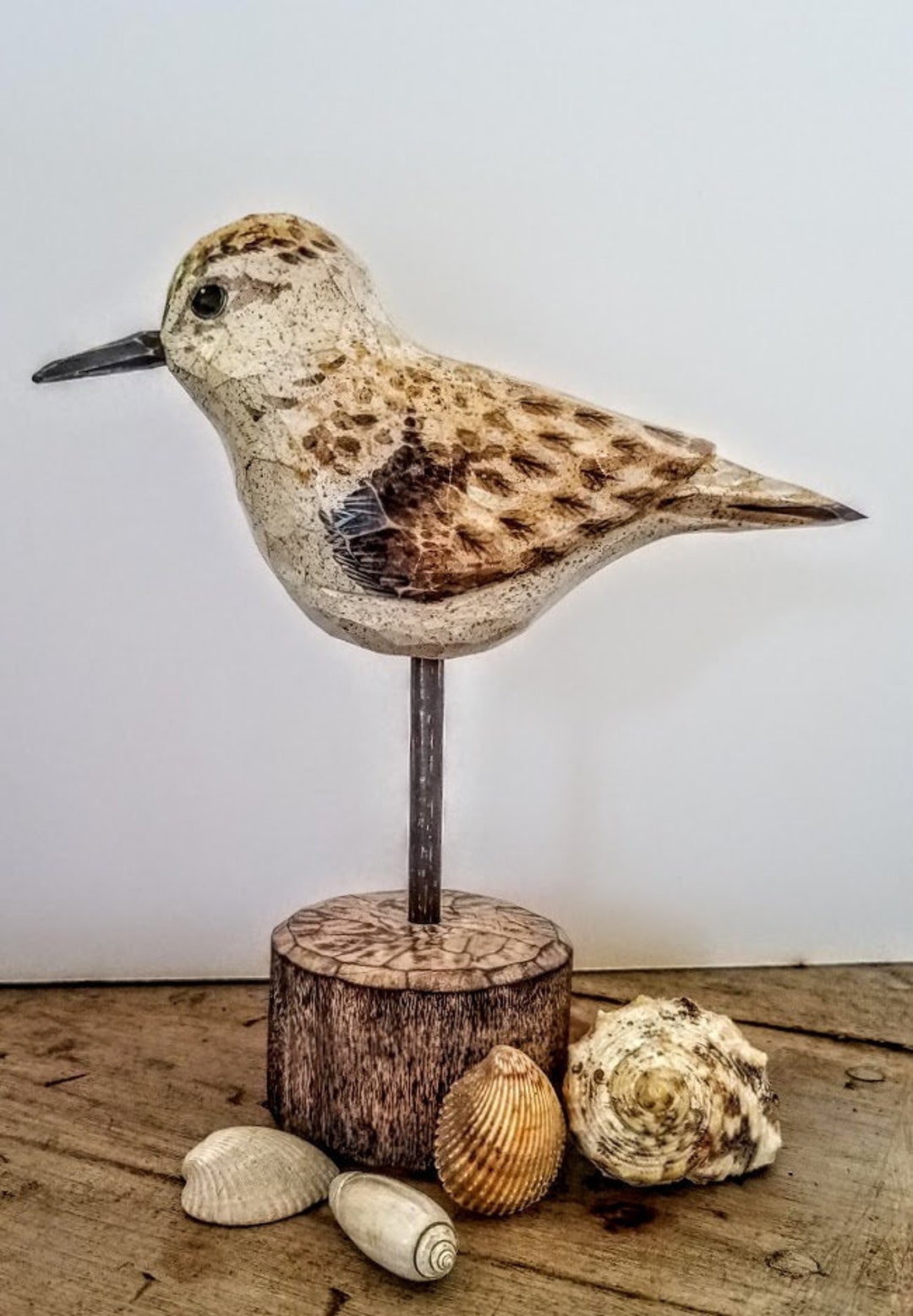 Shorebird (sanderling) Wood Carving - Etsy