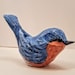 Hand Carved Windowsill Bird (bluebird) Carved From White Pine. - Etsy