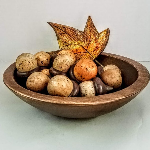 Carved Acorns - Etsy