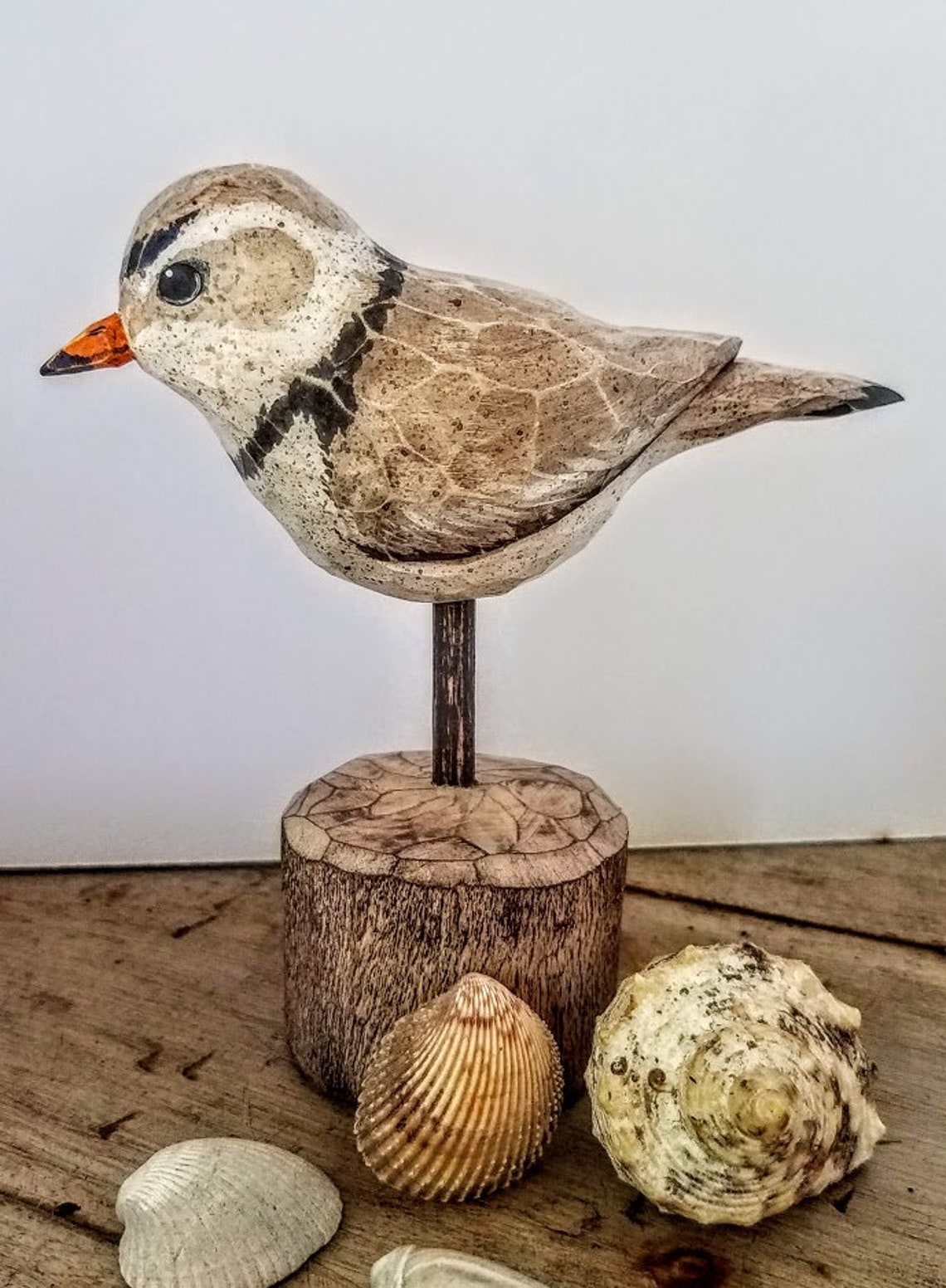 Shorebird Piping Plover Wood Carving - Etsy