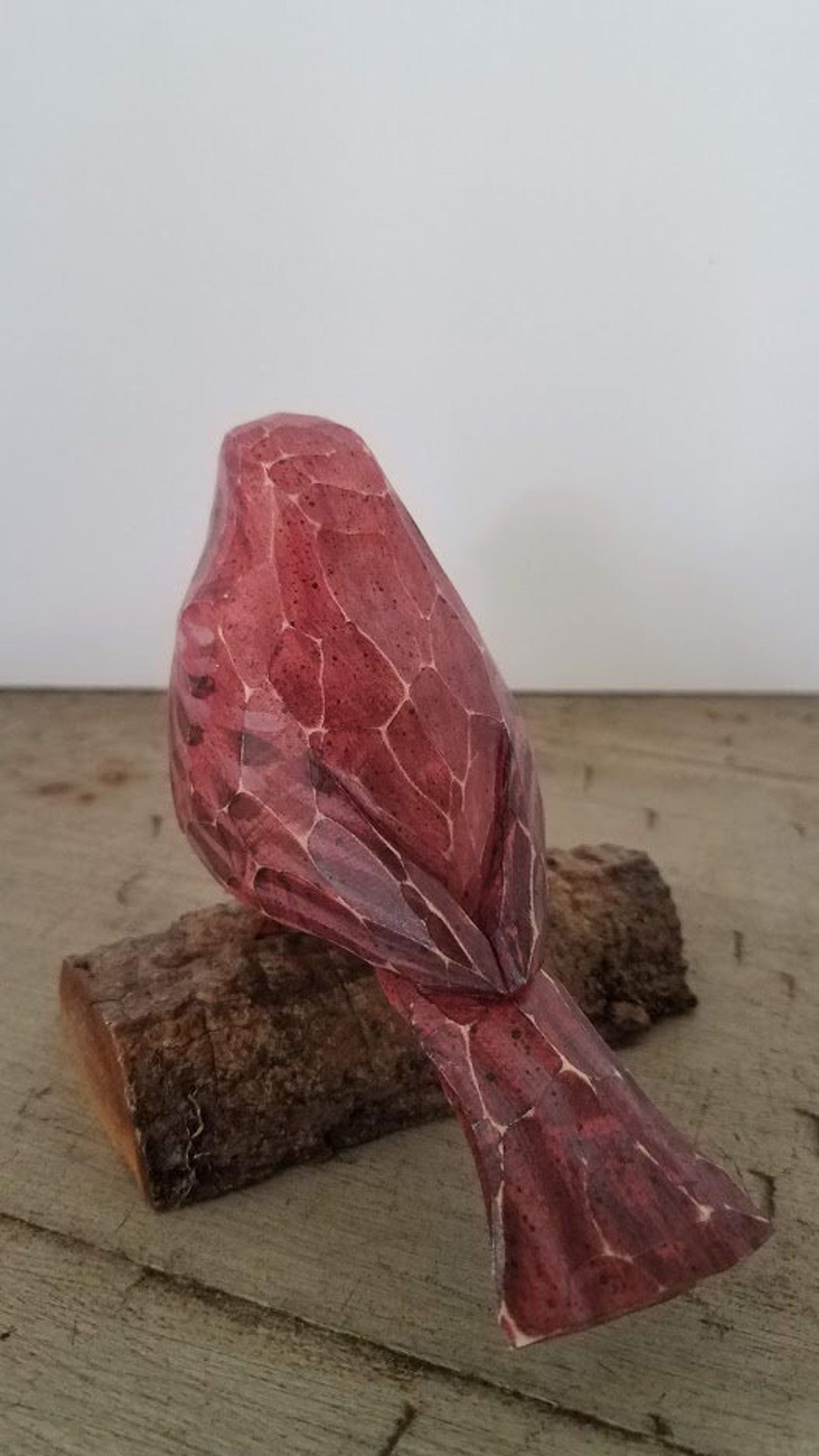 Wood Carved Purple Finch - Etsy