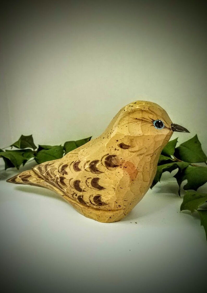 Hand Carved Windowsill Bird (mourning Dove) - Etsy