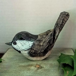 Hand Carved Windowsill Bird (chickadee) - Etsy