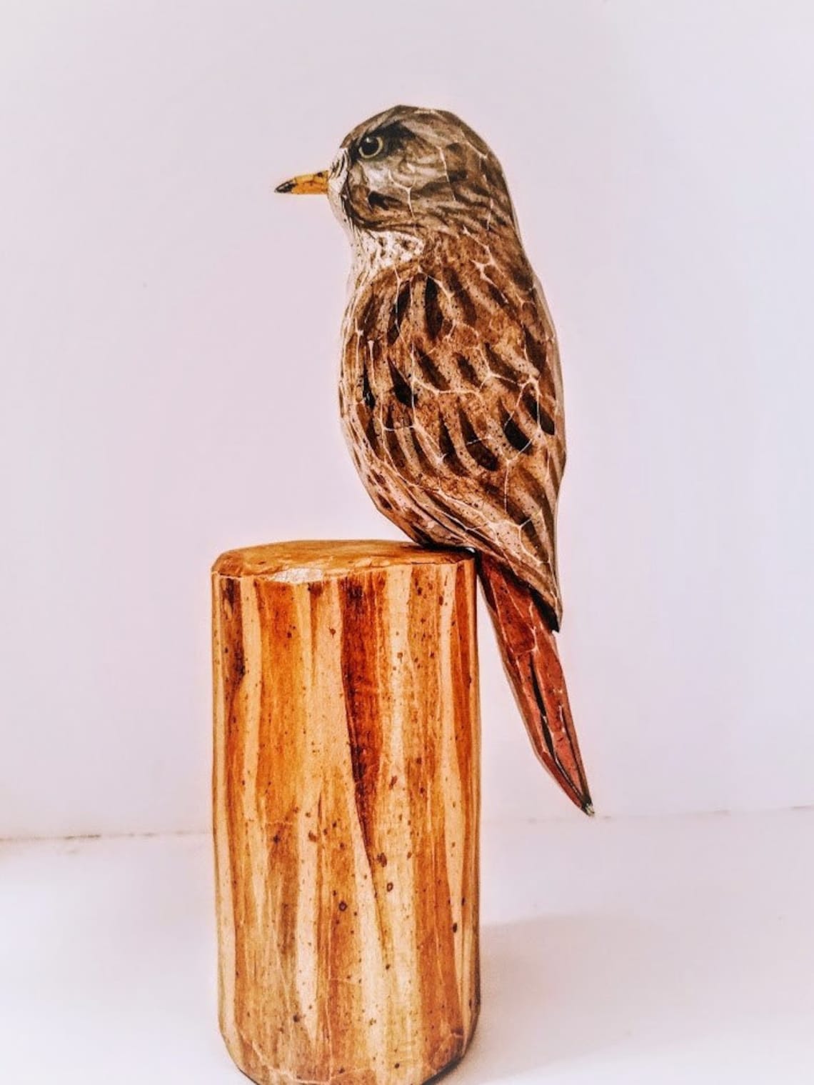 Hand Carved Red Tail Hawk | Etsy