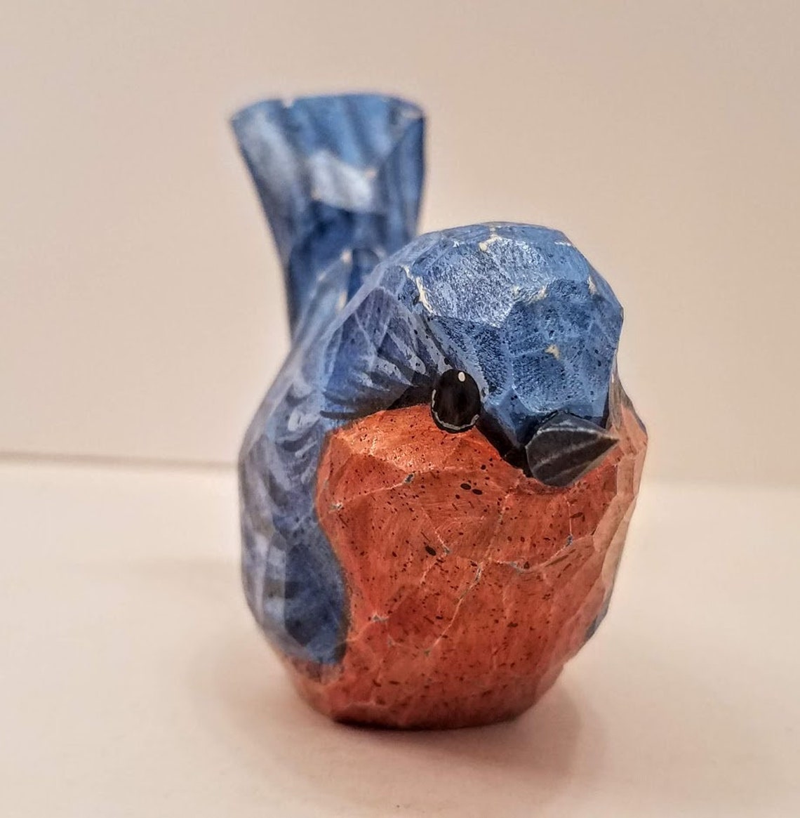 Hand Carved Windowsill Bird (bluebird) Carved From White Pine. - Etsy