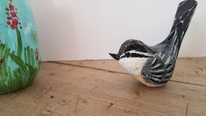 Hand Carved Windowsill Bird (nuthatch) - Etsy