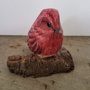 Wood Carved Purple Finch - Etsy