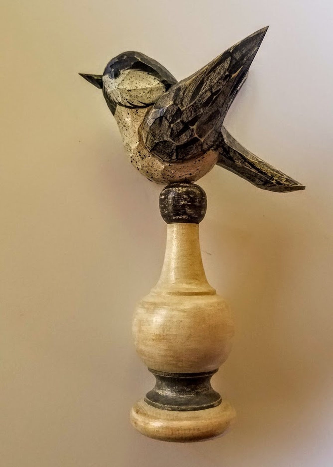 Chickadee Christmas Tree Topper - Etsy