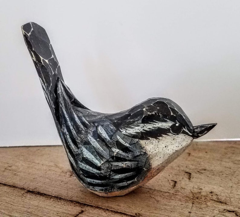 Hand Carved Windowsill Bird (nuthatch) - Etsy