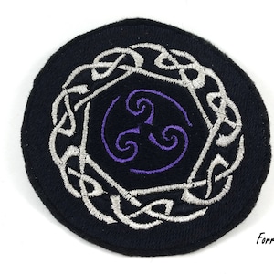 Large Royal Triskele Celtic Knot Patch - Etsy