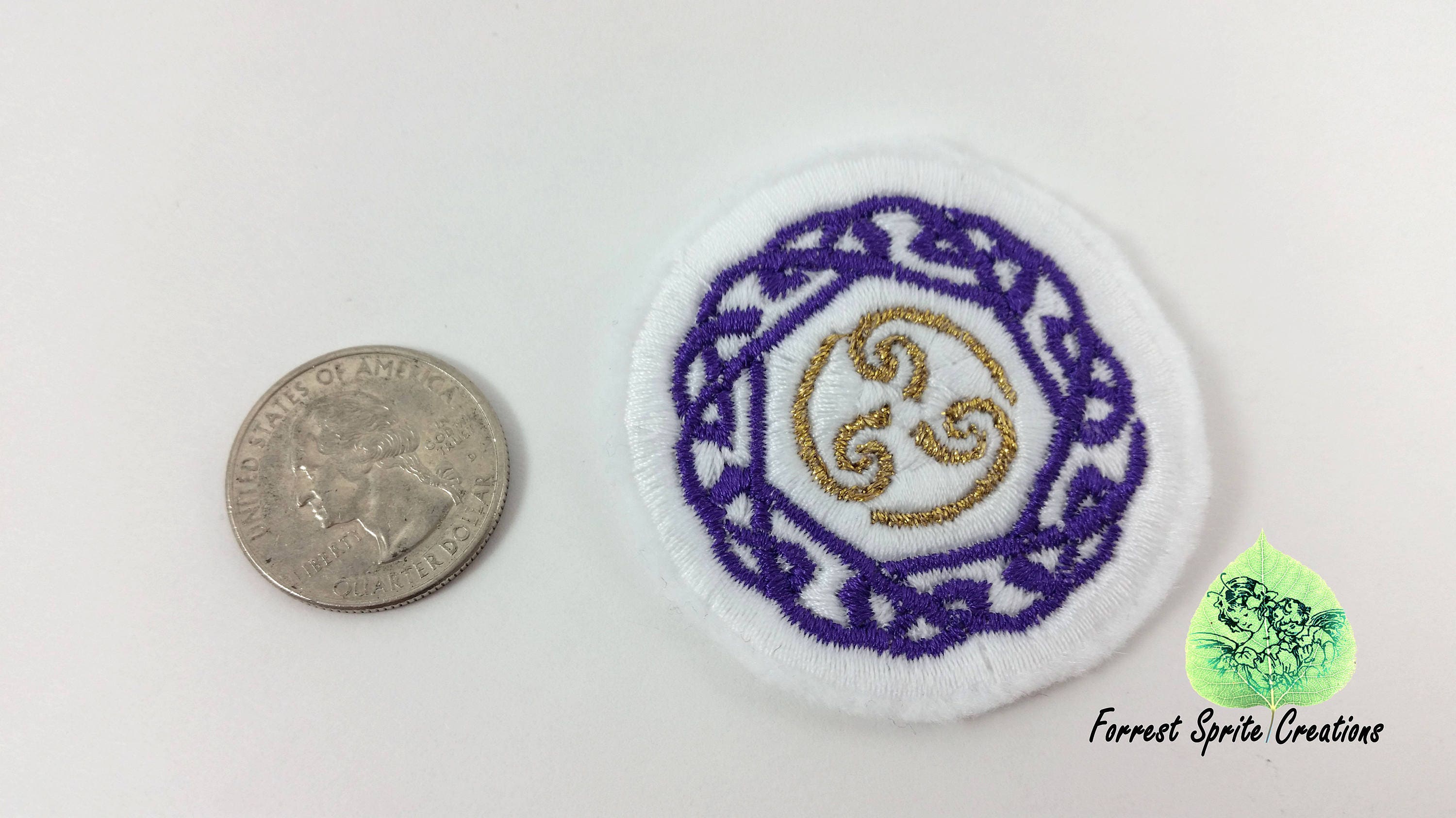 Royal Triskele Celtic Knot Patch - Etsy