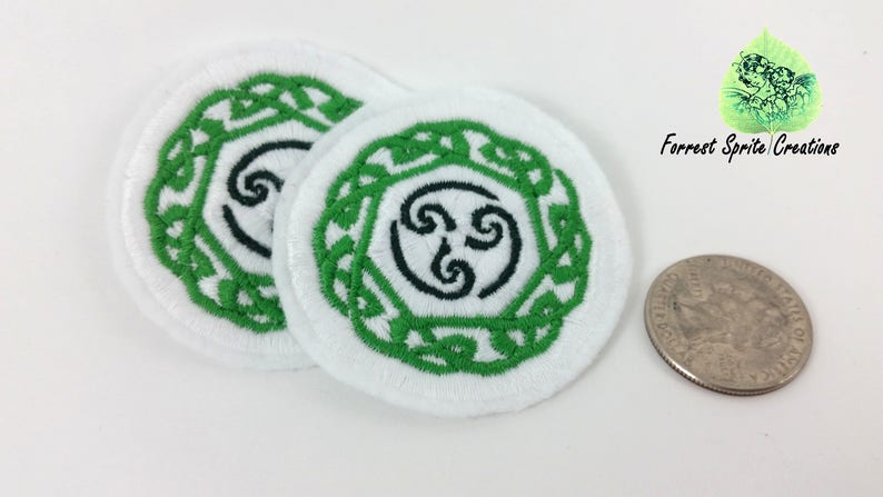 Green Triskele Celtic Knot Patch - Etsy