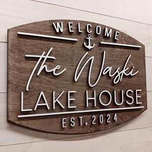 Customizable Beach Lake River Cabin Cottage Airbnb Welcome Sign With ...