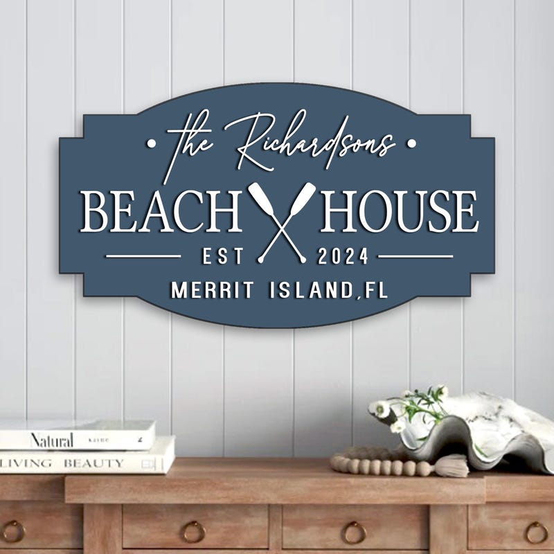 Beach House Sign Outdoor - Etsy