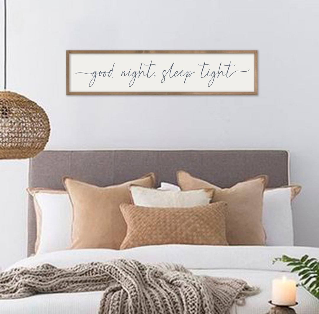 Guest Bedroom Sign Good Night Sleep Tight Guest Room Wall - Etsy