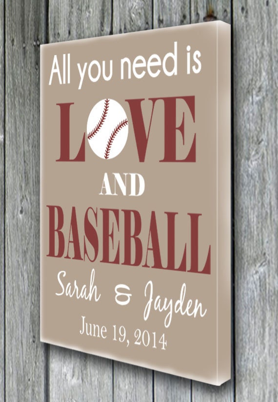 All You Need is Love and Baseball Personalized Baseball | Etsy