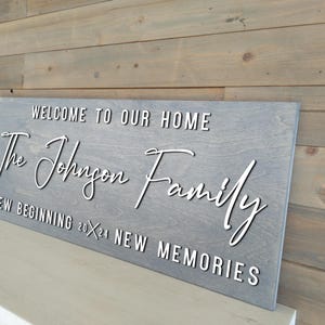 New Home Gift New Home New Beginning Sign Wedding Gift Housewarming Gift Realtor Closing Gift ...