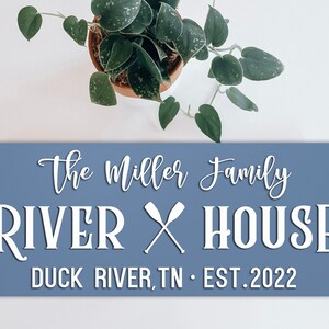Custom River House Sign River House Decor Welcome to the River Sign ...