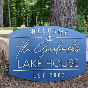 Customizable Beach Lake River Cabin Cottage Airbnb Welcome Sign With ...