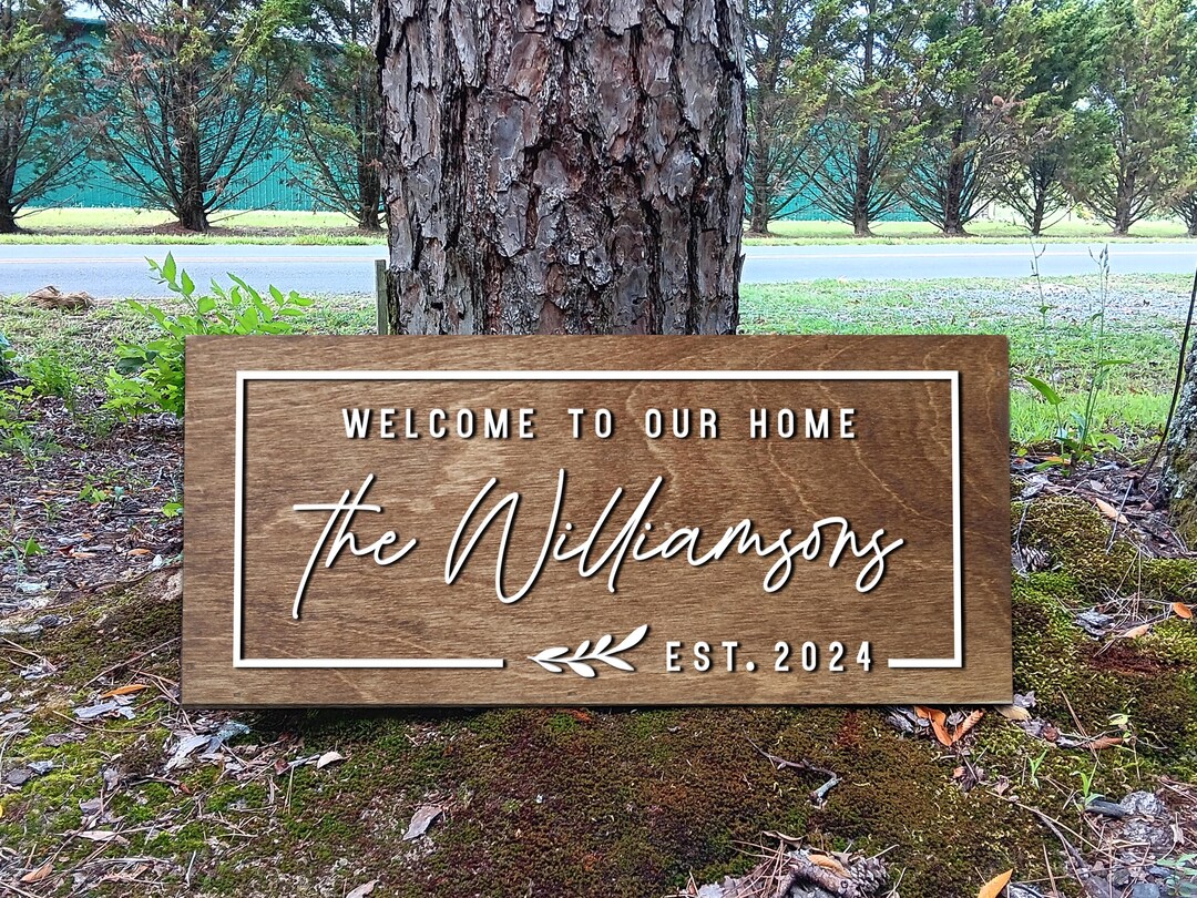 Welcome to Our Home, Our First Home Sign, New Home Gift, Housewarming ...