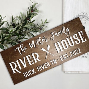Custom River House Sign River House Decor Welcome to the River Sign ...