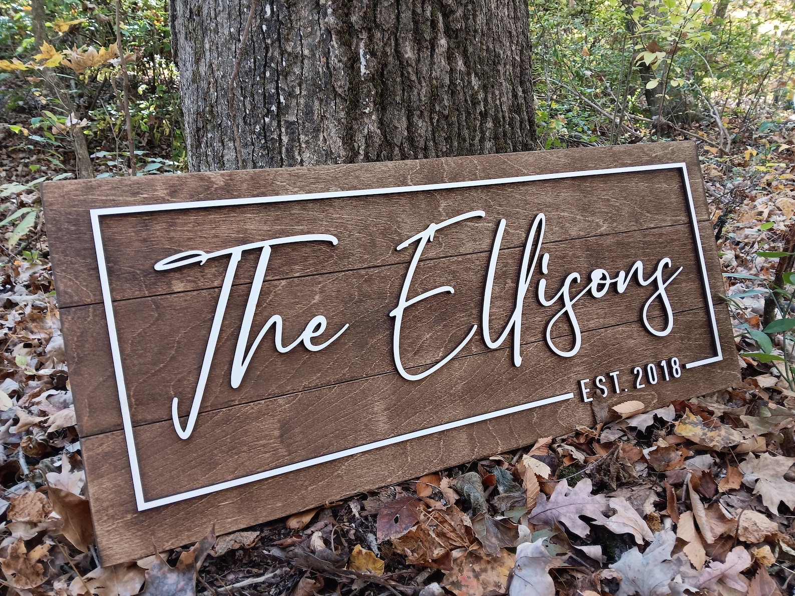 Personalized Family Name Pallet Sign, Custom 3D Wood Sign, Wedding Gift ...