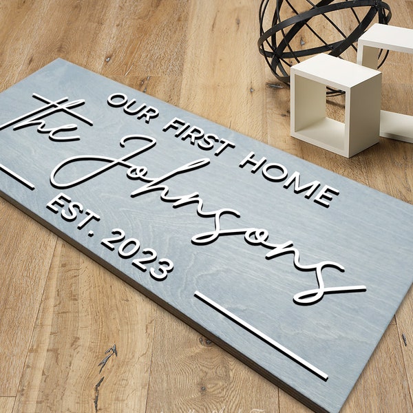 Our First Home Sign - Etsy