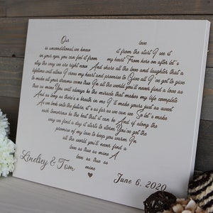 Song Lyrics Sign, Engraved Wedding Song, Cross My Heart, First Dance ...