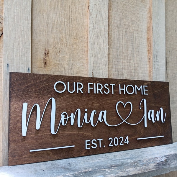 Our First Home Sign - Etsy