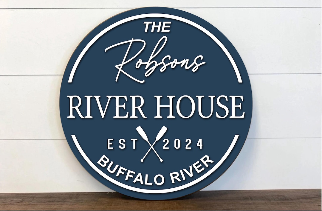 River House Decor, River House Sign, 3D Sign, Last Name Sign, River ...