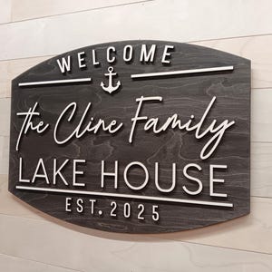 Customizable Beach Lake River Cabin Cottage Airbnb Welcome Sign With ...