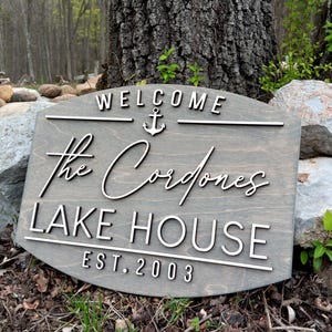 Customizable Beach Lake River Cabin Cottage Airbnb Welcome Sign With ...