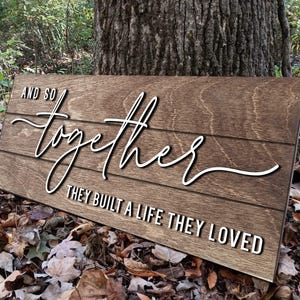 Together is Our Favorite Place to Be Sign, Together Sign, Together Wall ...