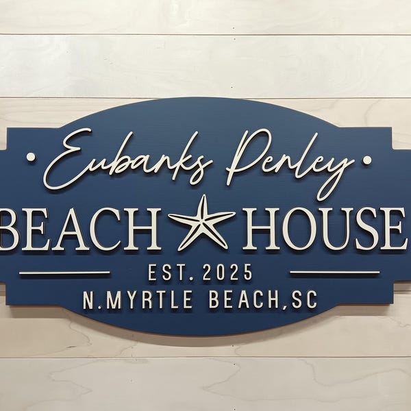 Wooden Welcome to Beach - Etsy