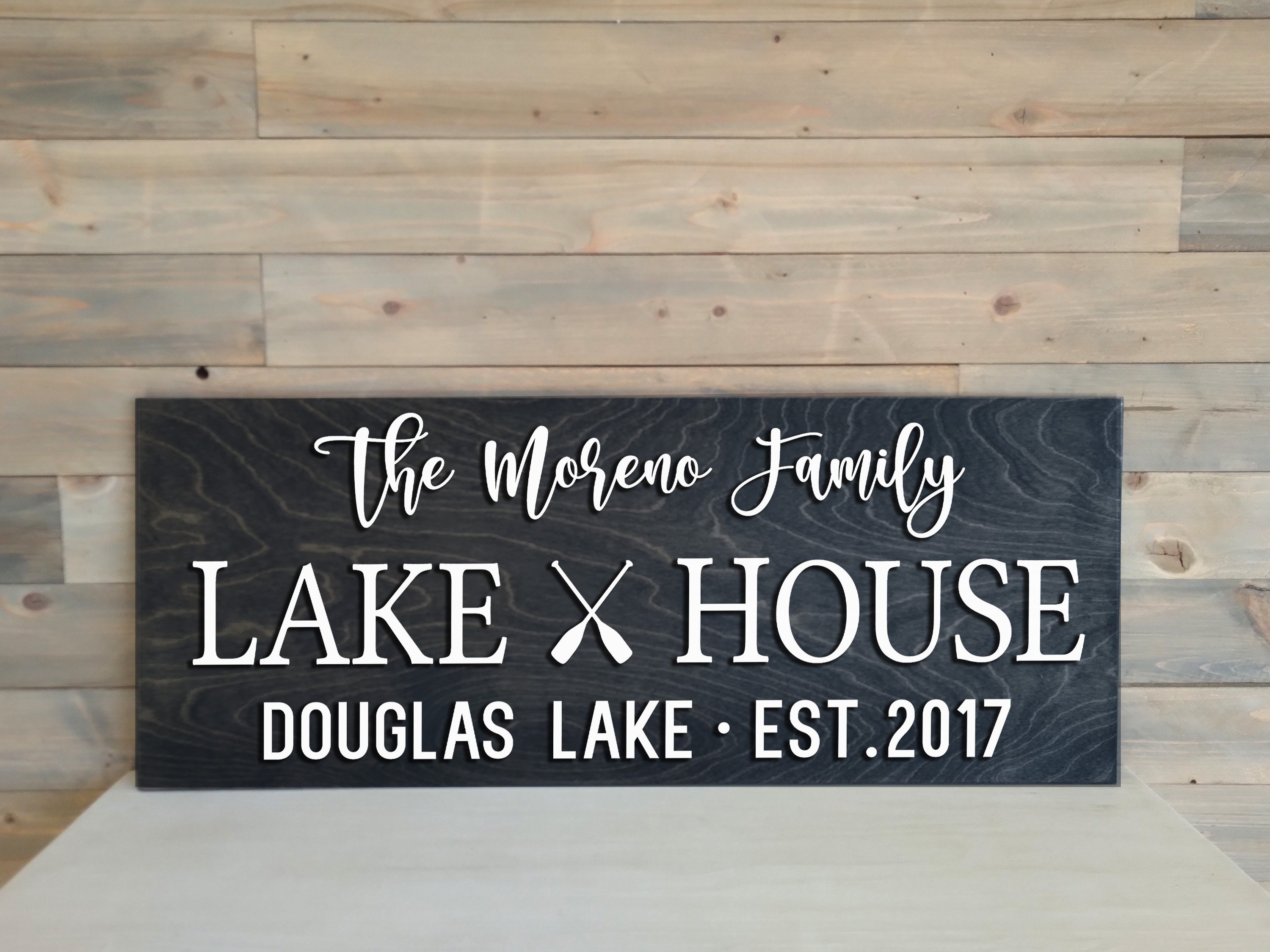 Lake House Sign | Personalized Lakehouse Name Sign | Family Lake House ...