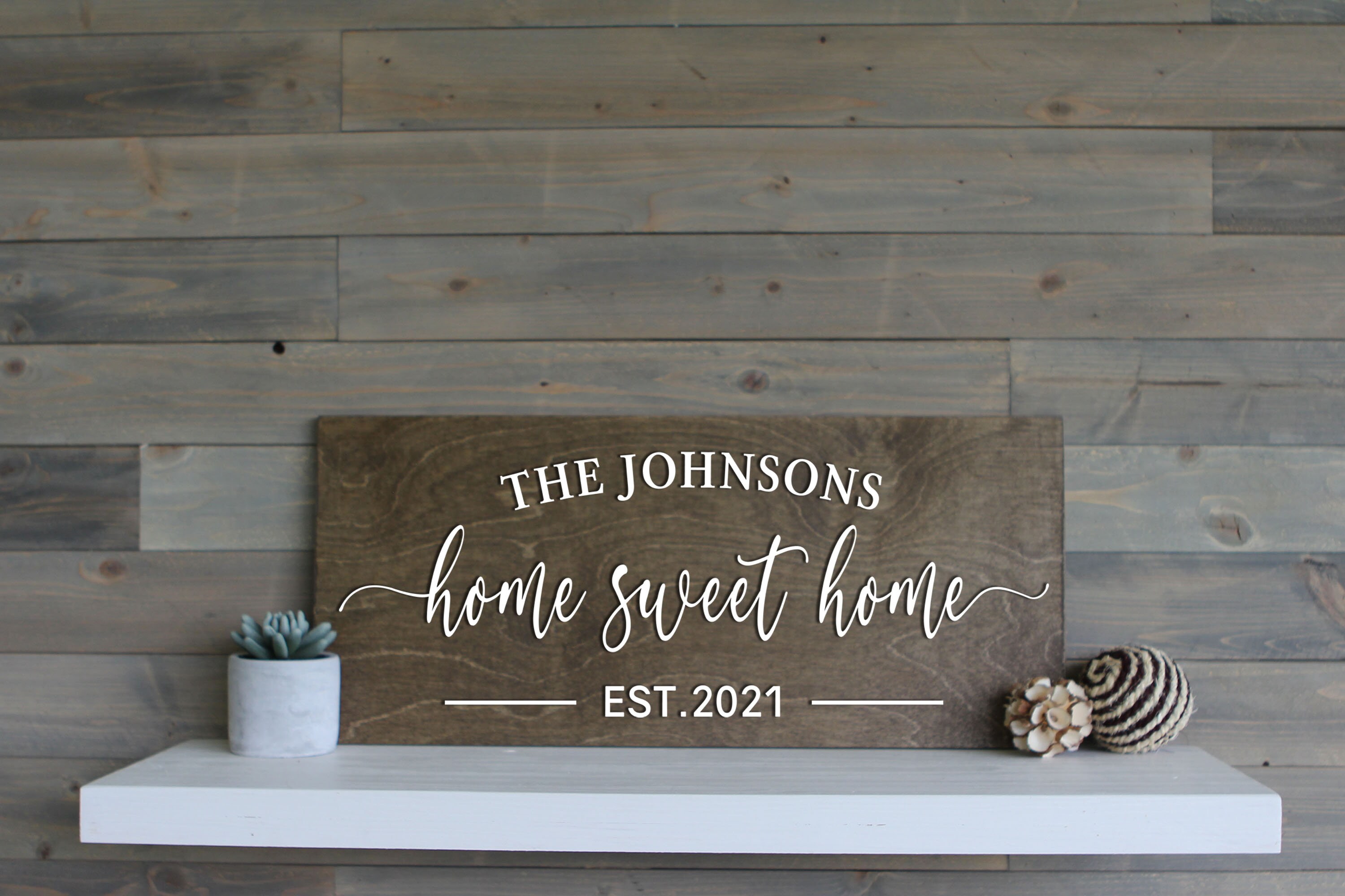 Home Sweet Home Sign 3D Last Name Sign Farmhouse Home | Etsy
