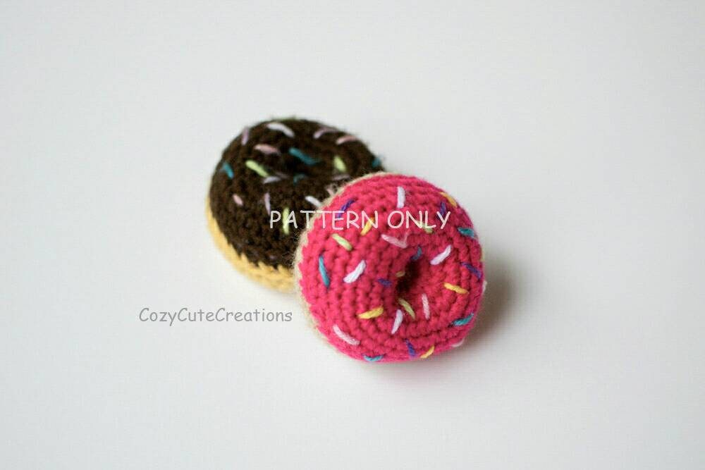 Crochet Mini Donut Pattern, Play Food (PDF Pattern) - Etsy