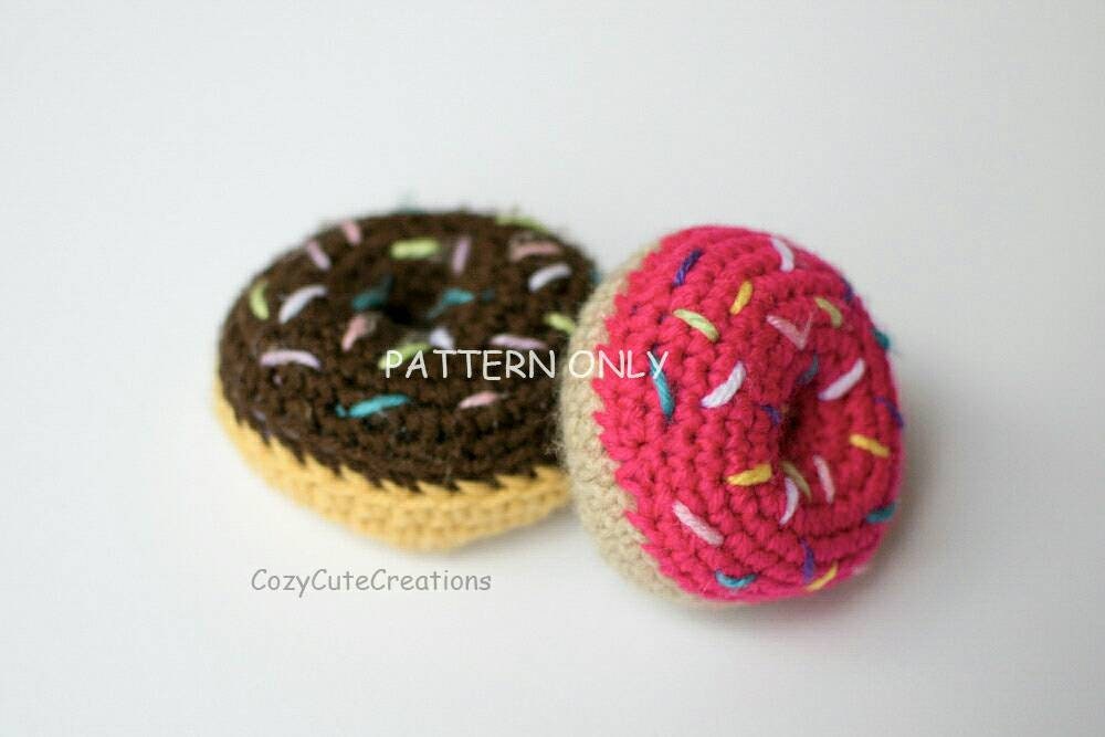 Crochet Mini Donut Pattern, Play Food (PDF Pattern) - Etsy