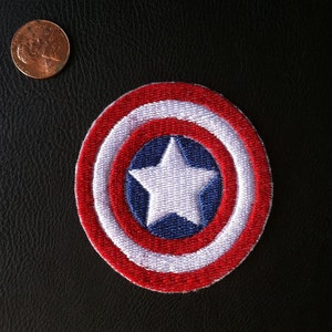 Captain America Embroidered Patch - Etsy