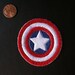 Captain America Embroidered Patch - Etsy