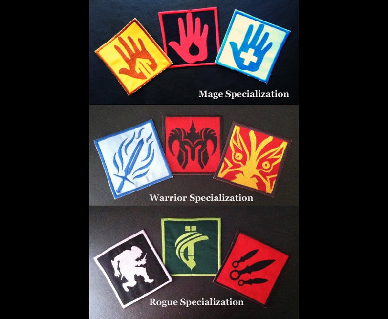 Dragon Age 2 Mage/warrior/rogue Specialization Patches | Etsy