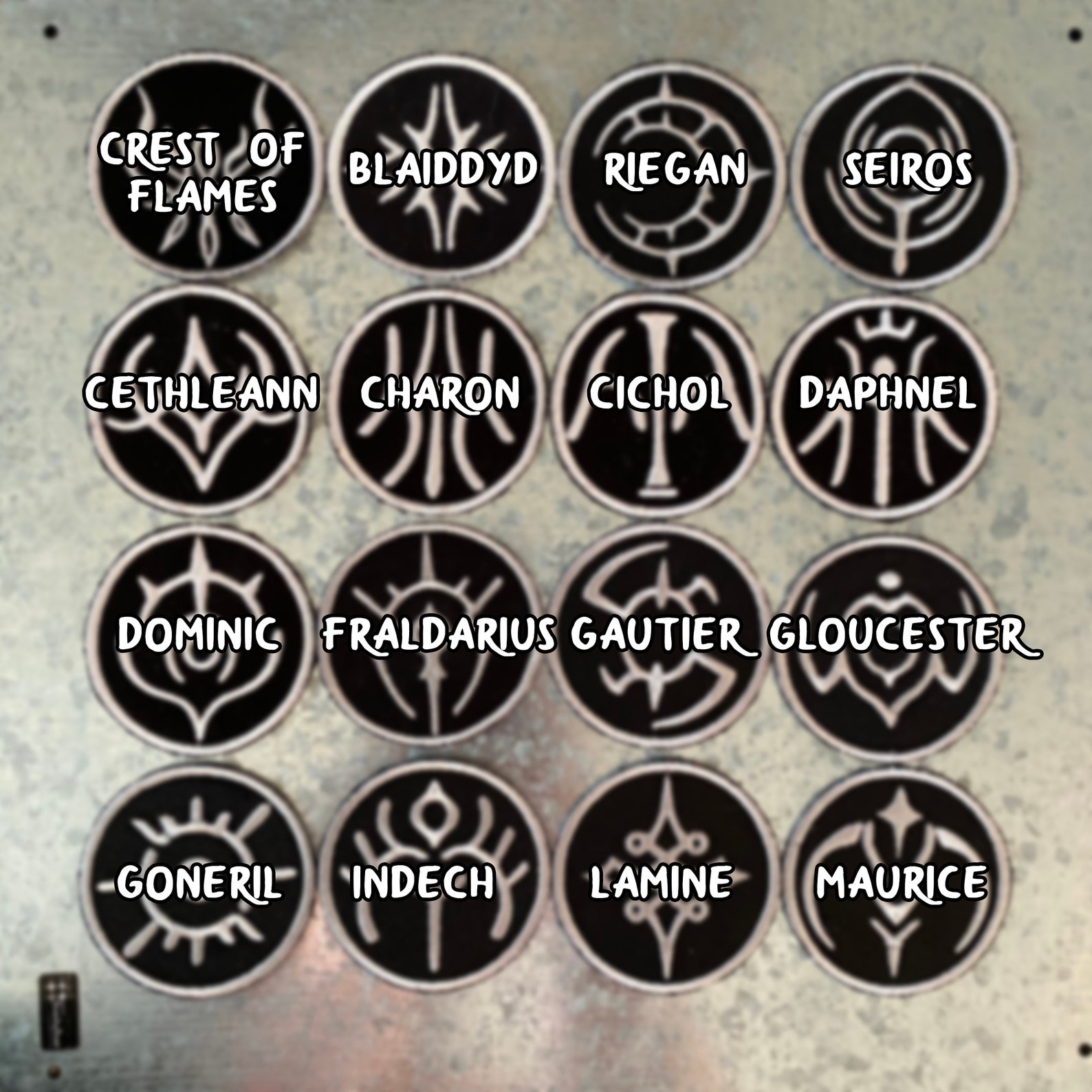 Fire Emblem Three Houses Crest Embroidered Patches - Etsy