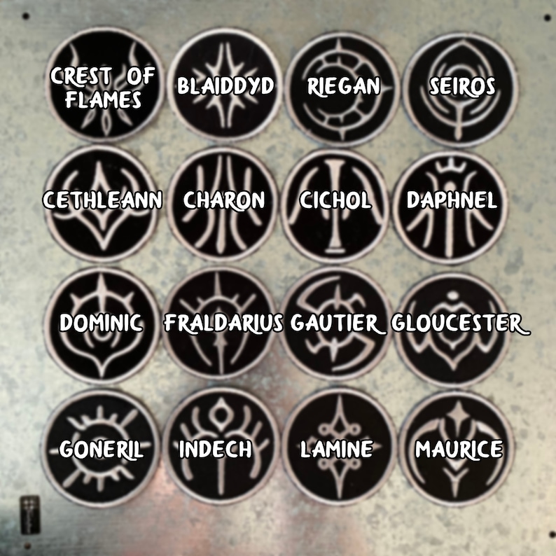 Fire Emblem Three Houses Crest Embroidered Patches - Etsy