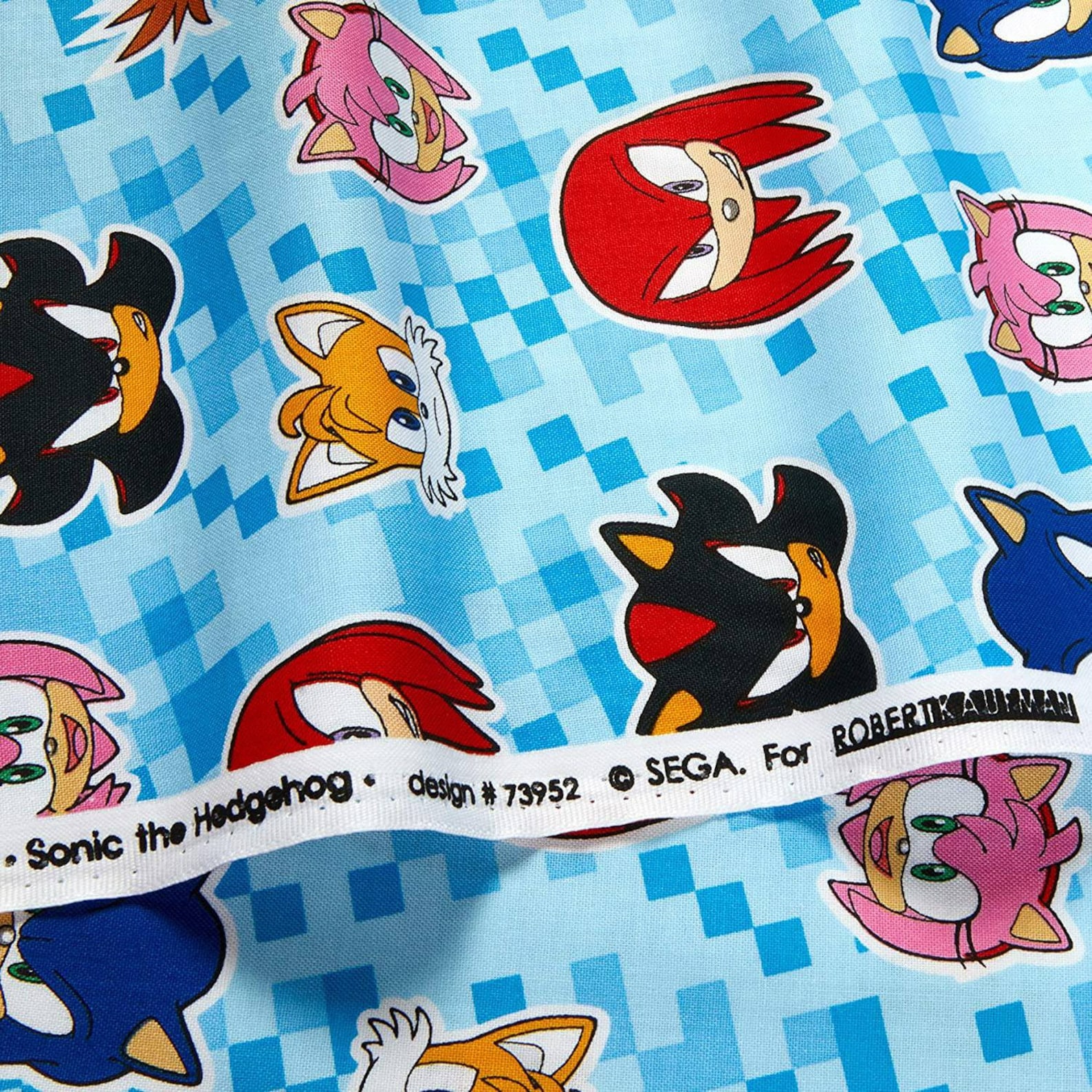 Sonic the Hedgehog 100% Cotton Fabric by the Half Yard - Etsy
