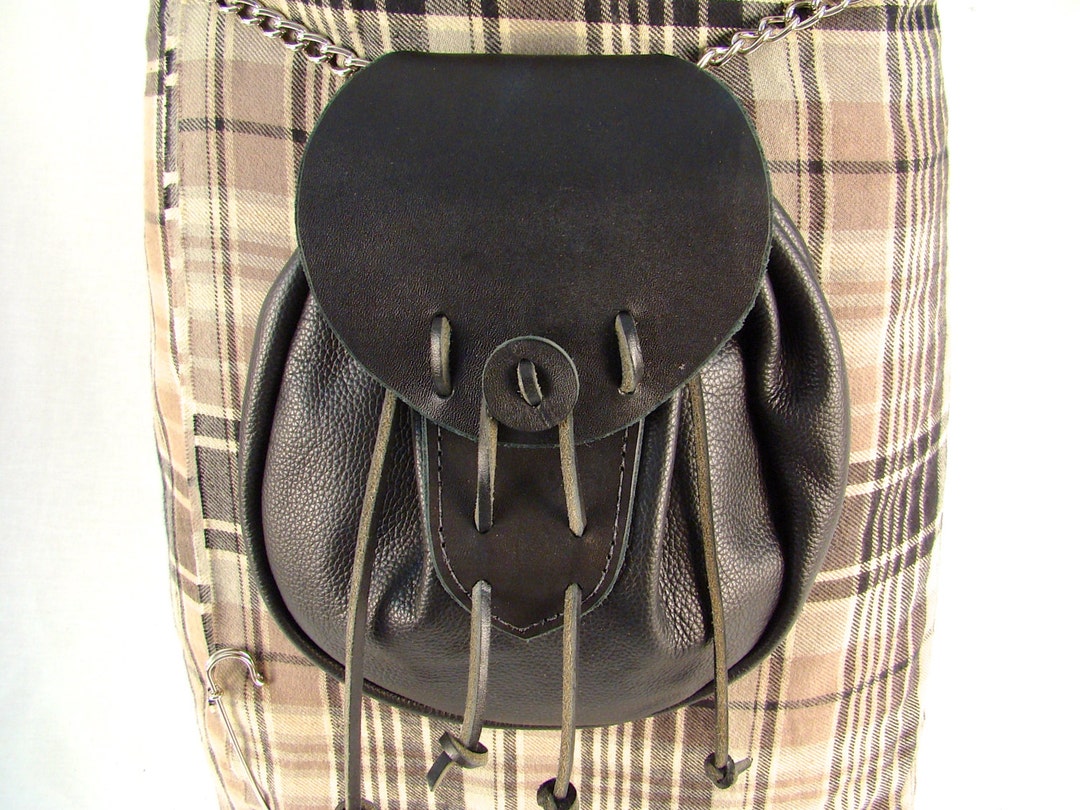 Rob Roy Leather Sporran: Kilt Belt Bag, Scottish Renaissance Festival ...
