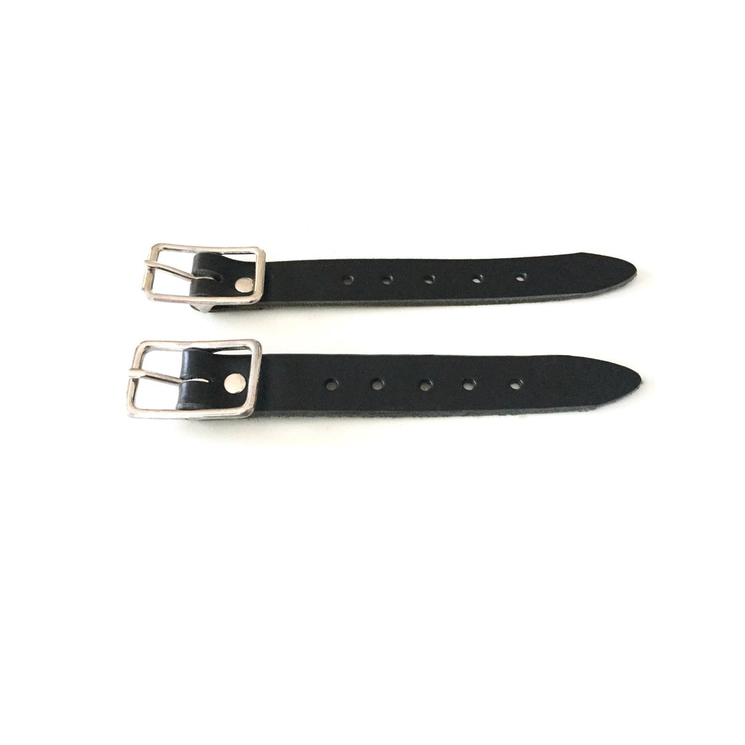 Handmade Black Leather Kilt Strap Extenders: 1-inch Buckle Set - Etsy