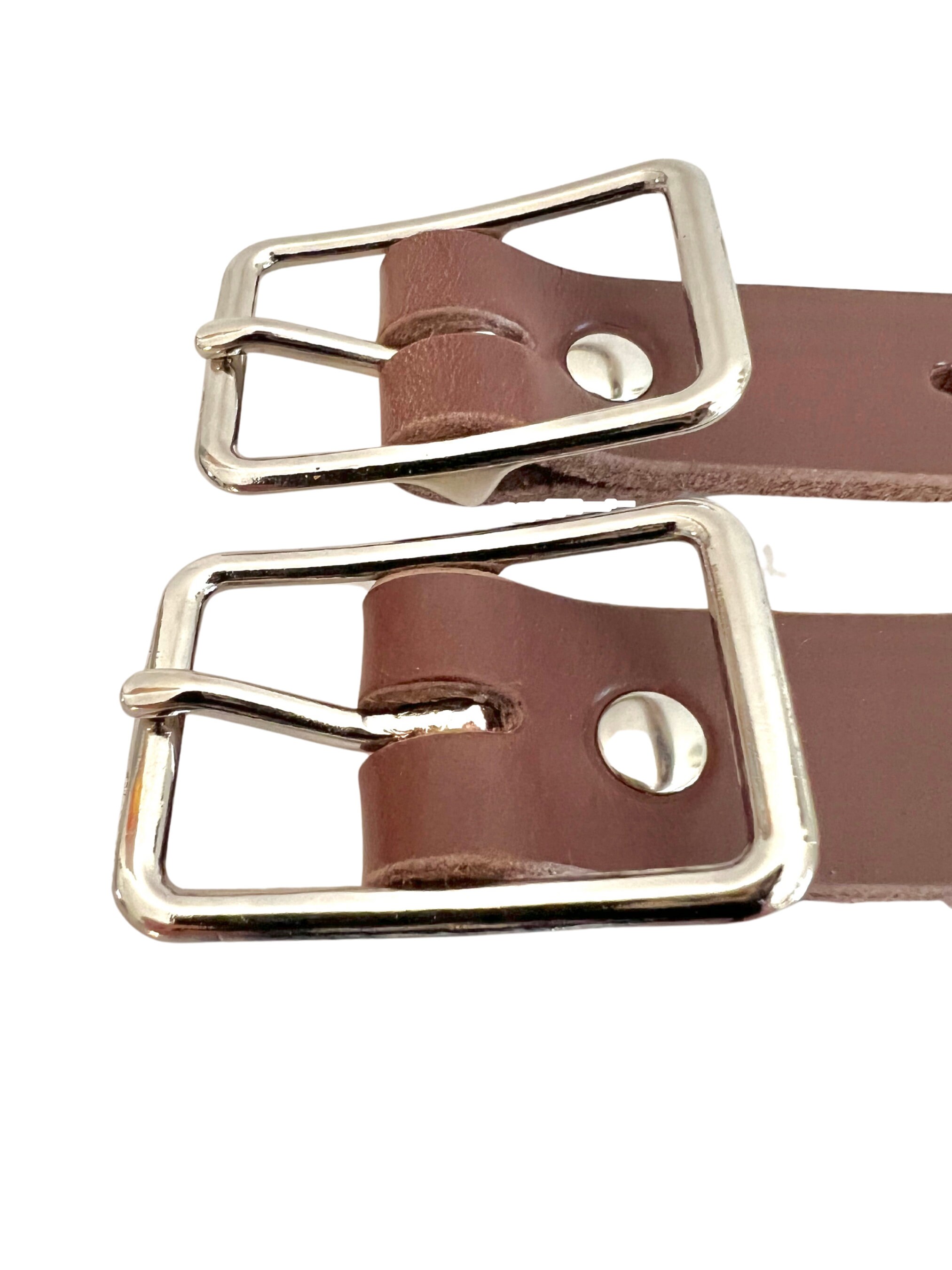 Buckle Strap Extenders Dark Brown Leather Various Widths - Etsy