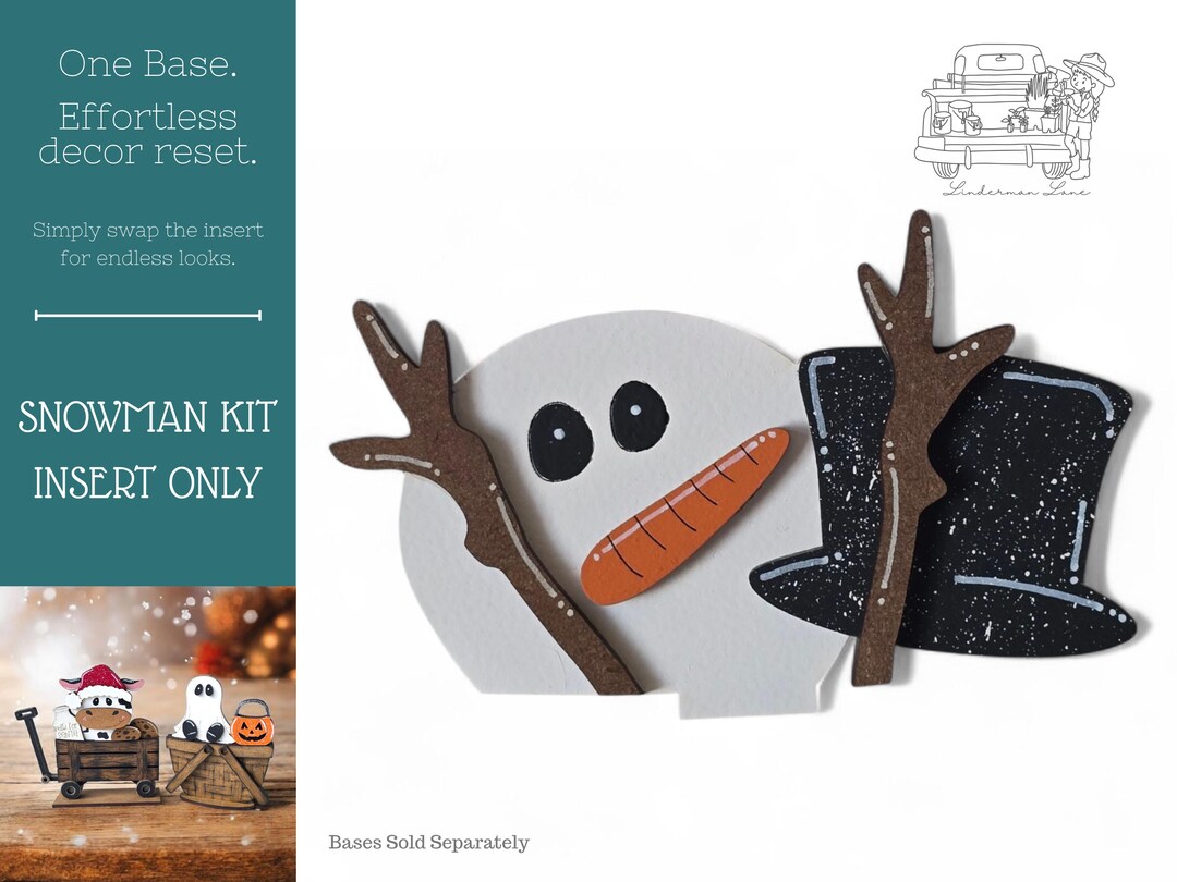 Snowman Kit - Insert Only - for Mini Interchangeable - Etsy